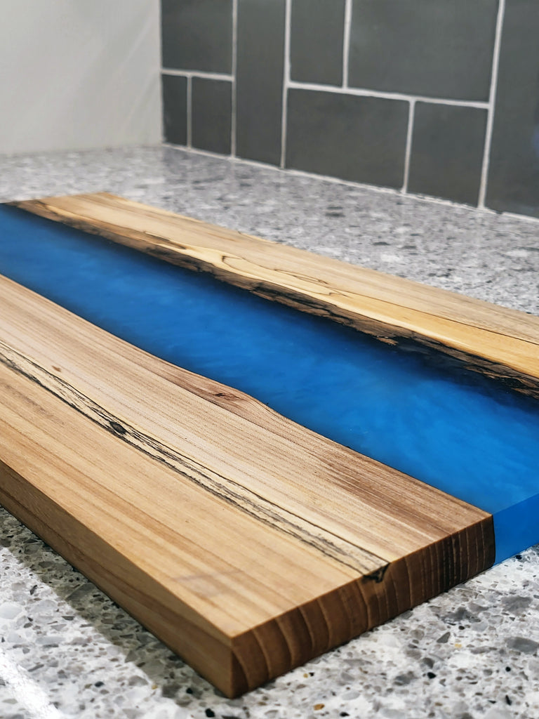 Epoxy Live-Edge River Board – Created For Me Laser Engraved Gifts & More
